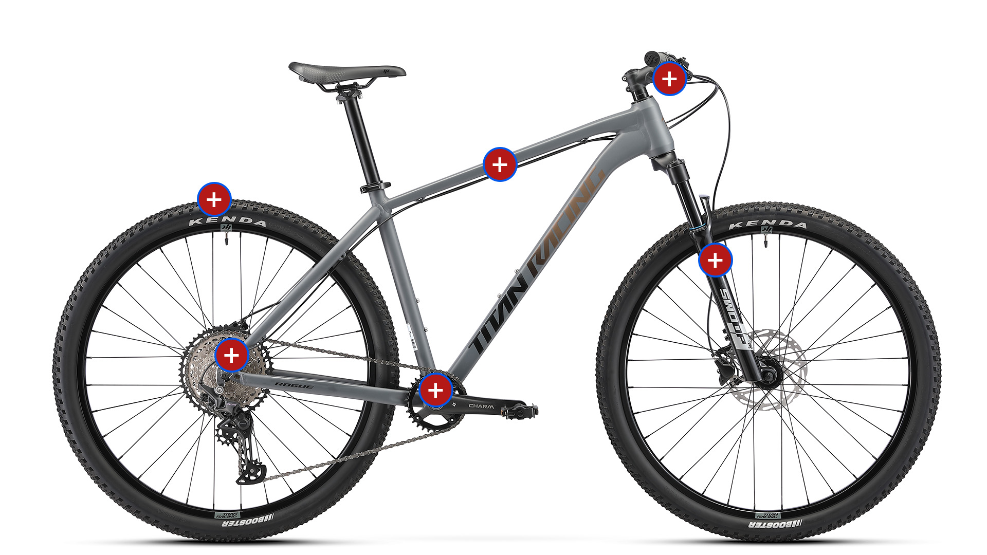 Titan Rogue Sport 29″ MTB – 100 mm Air Fork • 1×10 Drivetrain